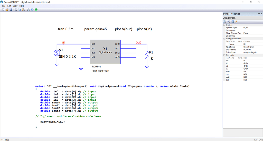 How to pass a parameter to a C++ module - QSPICE - Qorvo Tech Forum