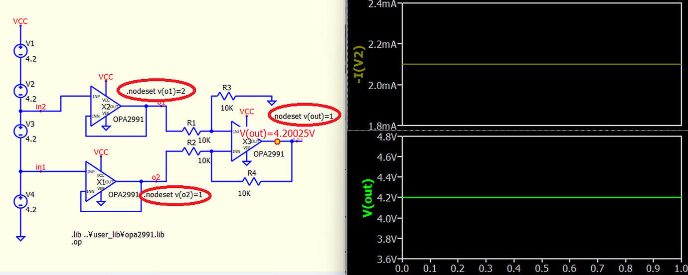 Source Stepping Failed - OPA2991 Sim - QSPICE - Qorvo Tech Forum
