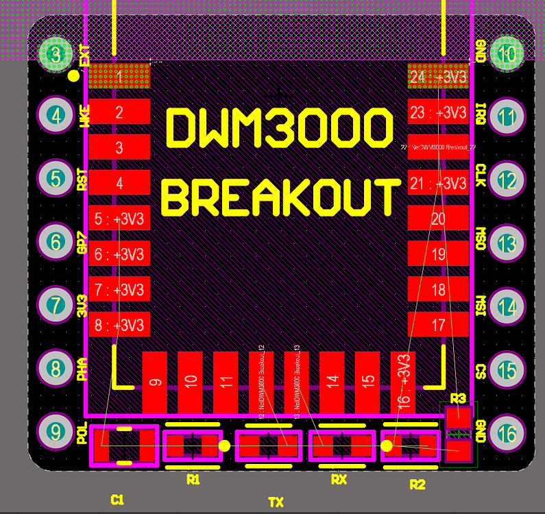 DWM3000 Breakout Schematic/PCB - Ultra-Wideband - Qorvo Tech Forum