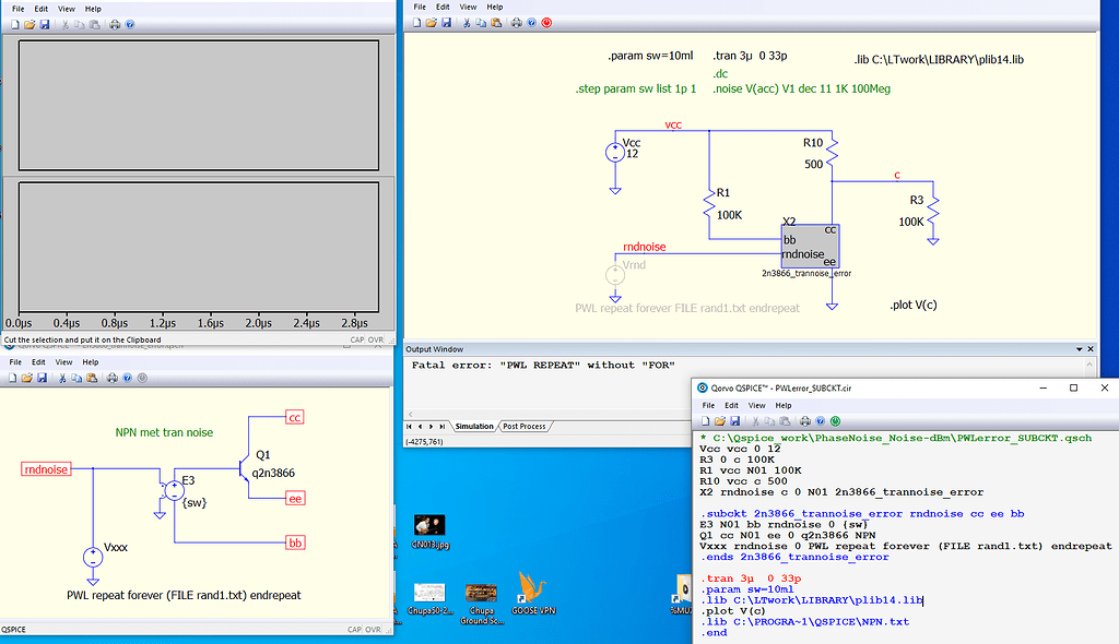 PWL source does not work in a subct - QSPICE - Qorvo Tech Forum