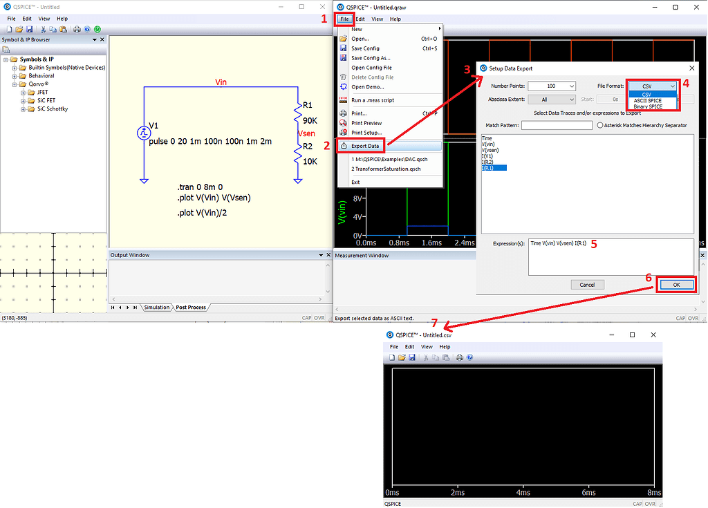 Trying to export data graphically - QSPICE - Qorvo Tech Forum