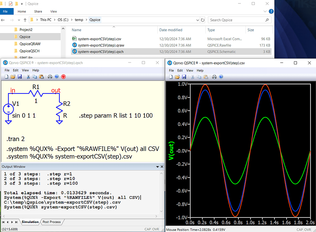 Export waveform directly from schematic in a simple way? - QSPICE - Qorvo Tech Forum