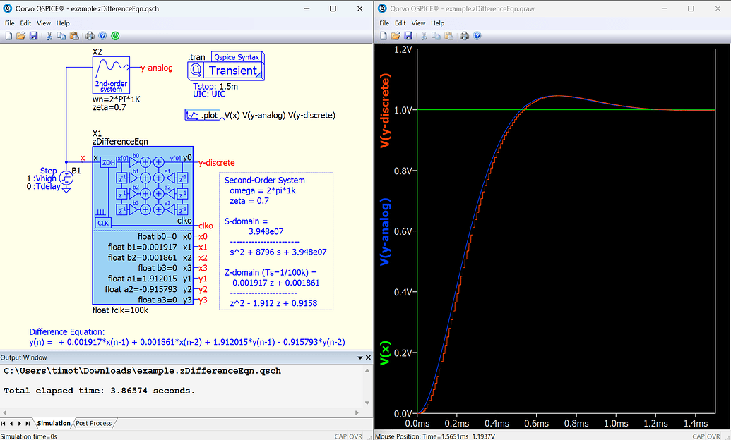 QSPICE Schematic Capture (Z Difference Equation) - QSPICE - Qorvo Tech ...
