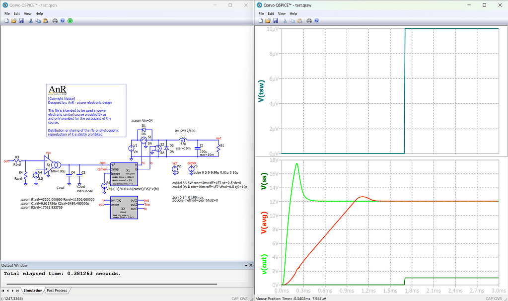 [Just sharing] Steady-state and Tsw avg detection block (for switching ...