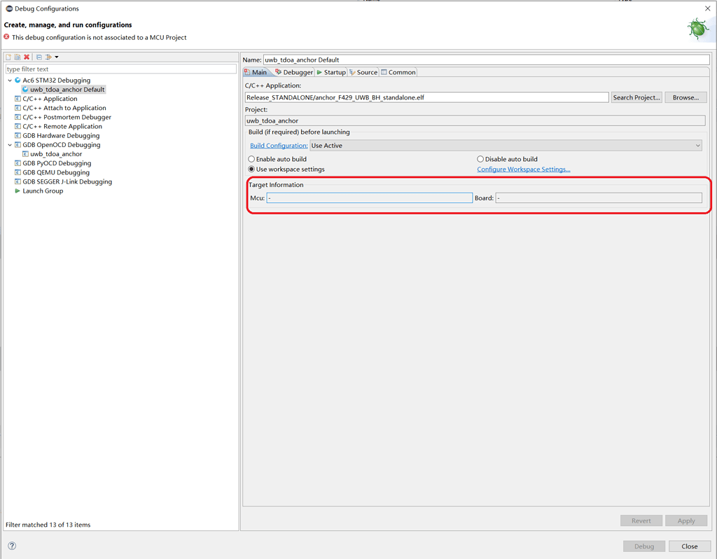 TTK1000 Anchor Debug with eclipse - Ultra-Wideband - Qorvo Tech Forum