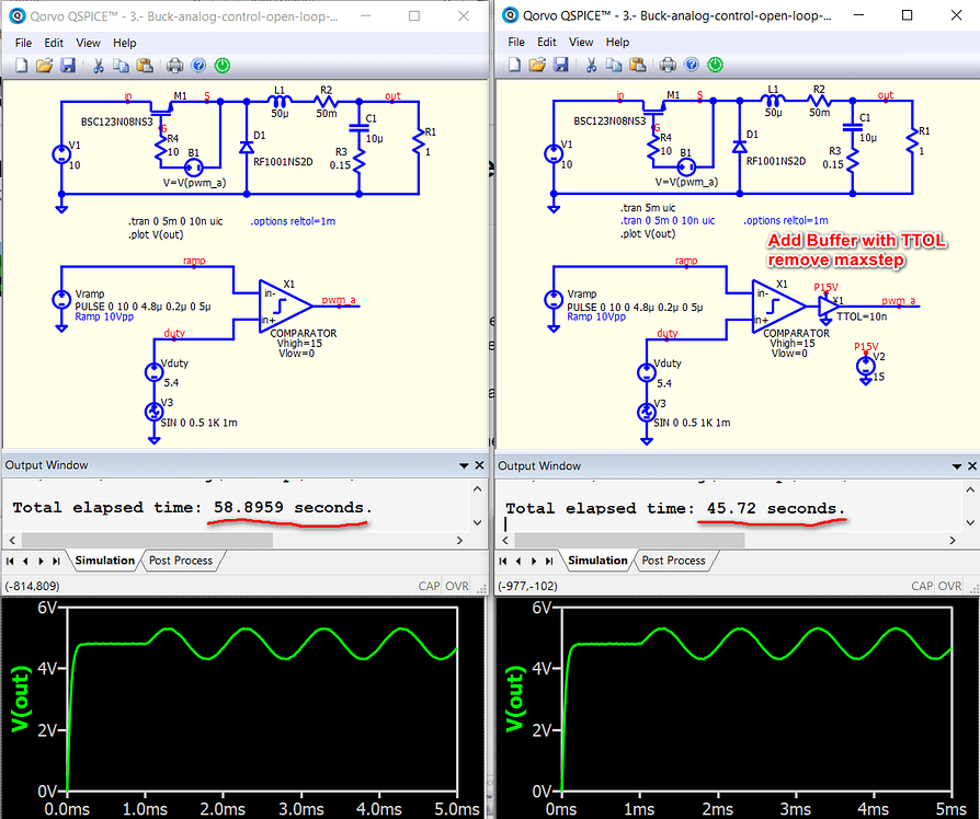 Problem simulating a buck converter - QSPICE - Qorvo Tech Forum