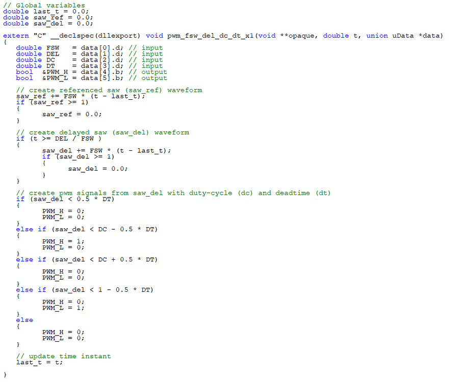 C++ block copy-paste problem - QSPICE - Qorvo Tech Forum