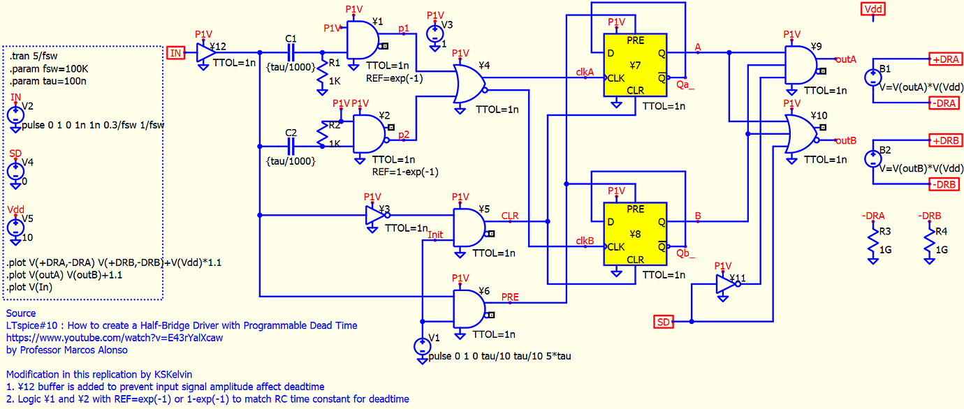 How To Generate Delay Times Between Two Signals Qspice Qorvo Tech Forum 