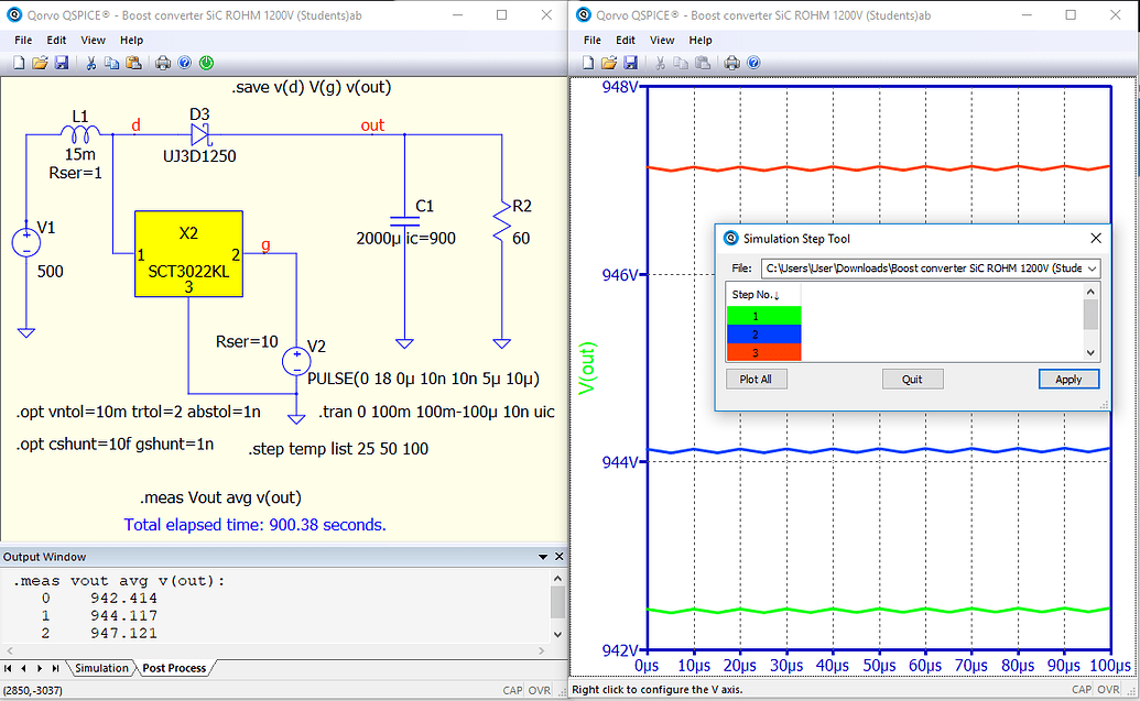SiC MOSFET time step error - QSPICE - Qorvo Tech Forum