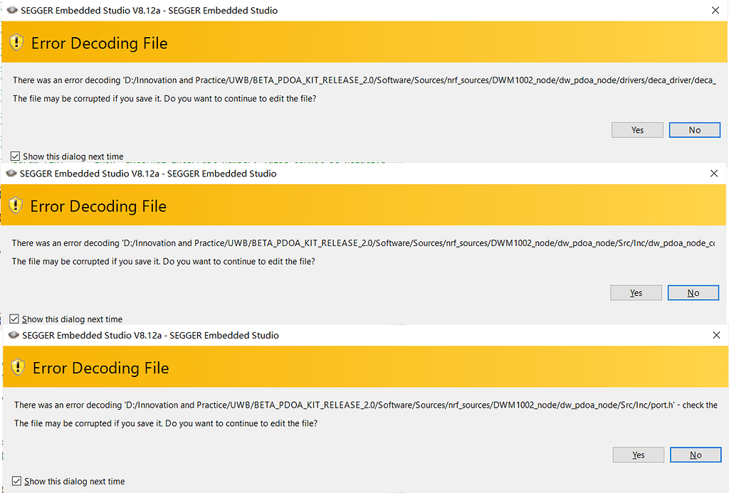 Run and Bulid Error in DWM 1002 Module - Ultra-Wideband - Qorvo Tech Forum