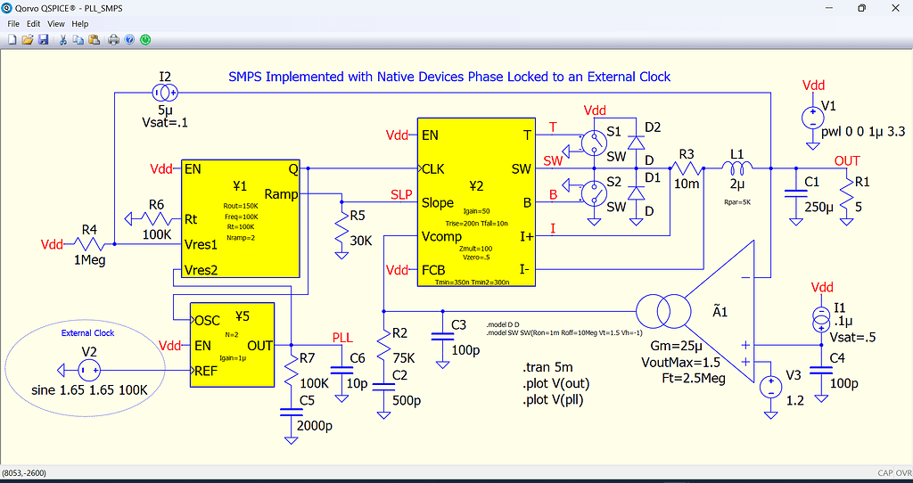 QSPICE Forum Schematic Capture “SMPS Implemented with Native Devices ...