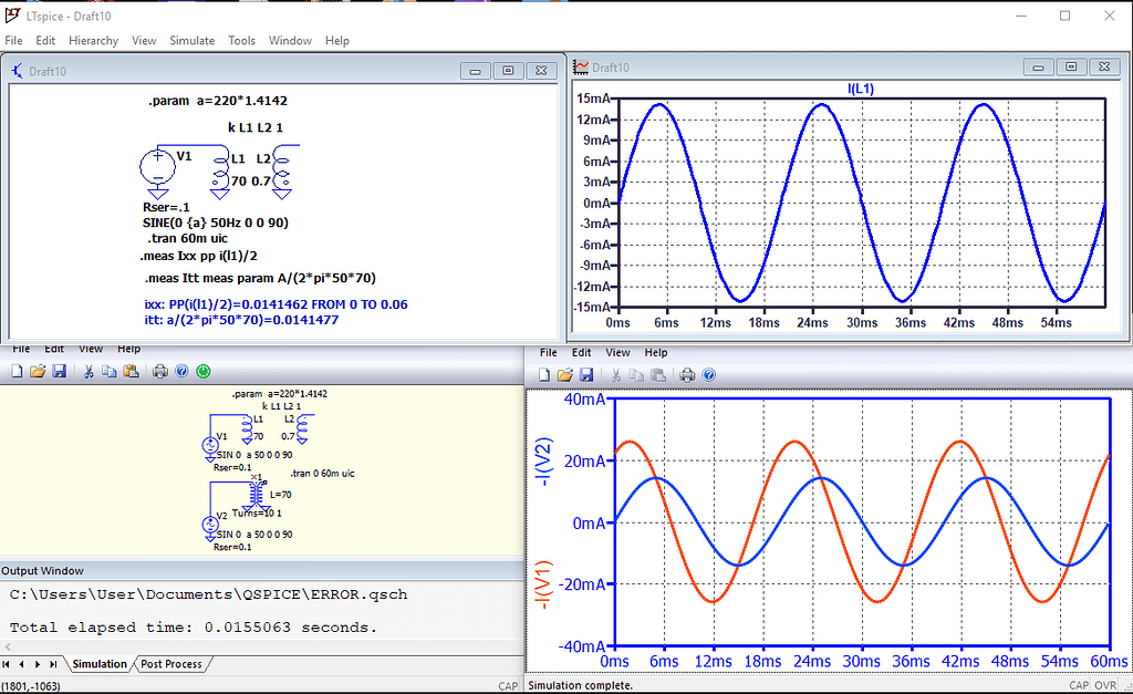 Qspice does not calculate the input idle current correctly - QSPICE ... Qspice does not calculate the input idle current correctly - QSPICE ...