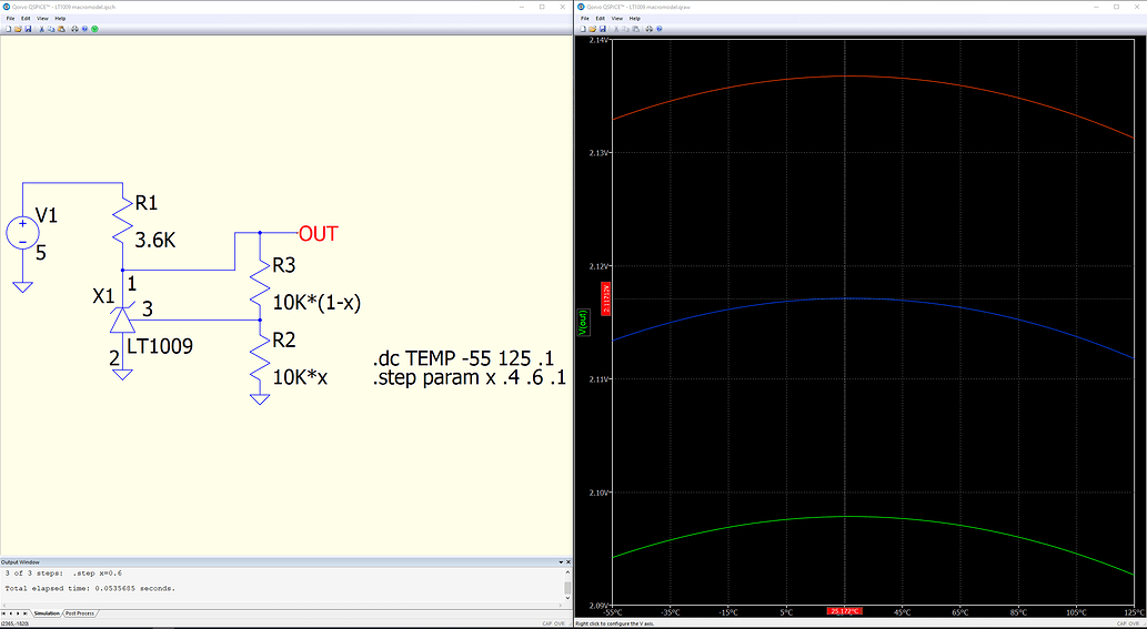 Simulation result difference between LT1009 LTSpice and QSpice Model - QSPICE - Qorvo Tech Forum