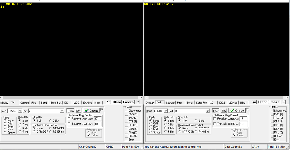 RF communication not working - DWM1000 + STM32 - Ultra-Wideband - Qorvo Tech Forum