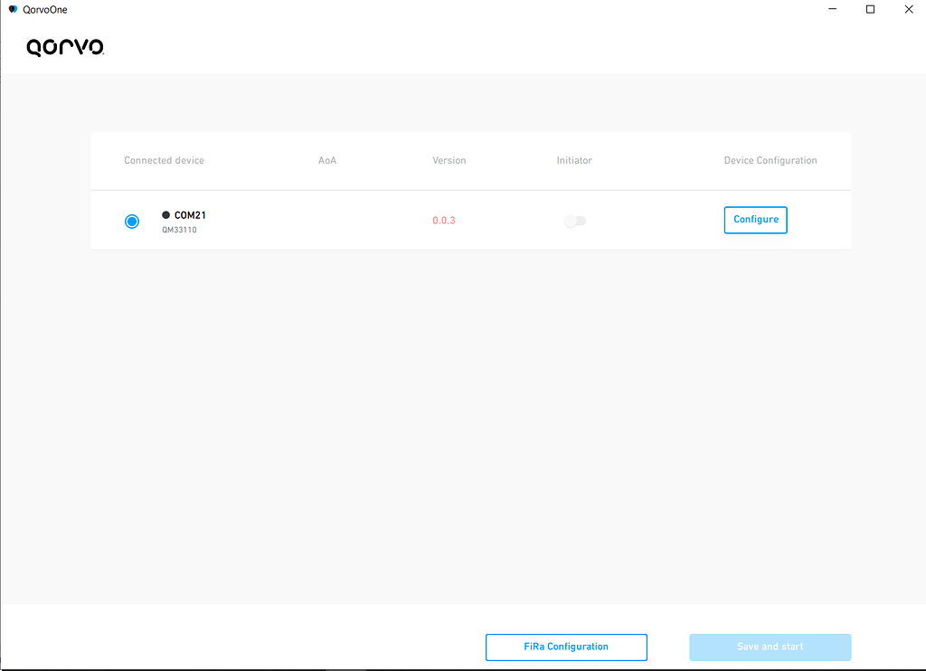 QM33120WDK1: Connecting Initiator and Responder Device to Qorvo One App on Different PC - Ultra ...