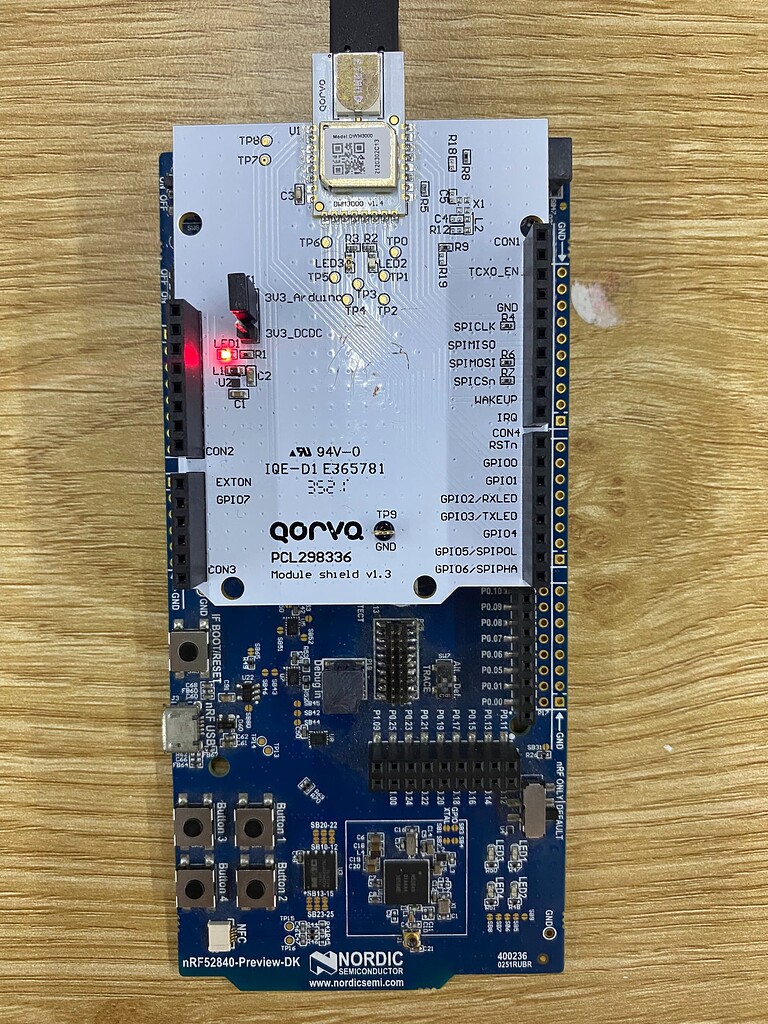 [DWM3000] Nearby Interaction QSG demo issue - Ultra-Wideband - Qorvo Tech Forum