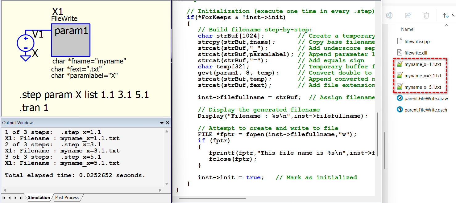 How to string concatenate in QSpice - QSPICE - Qorvo Tech Forum