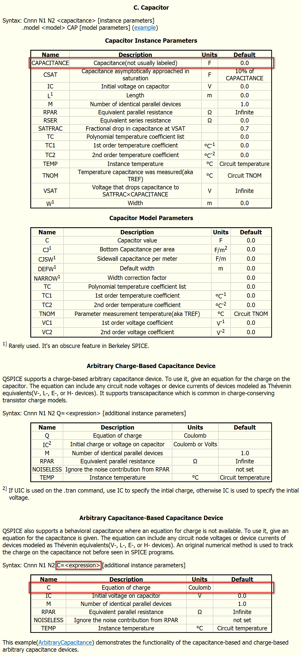 Capacitor Initial Condition Behavior differs on how Value is set - QSPICE - Qorvo Tech Forum